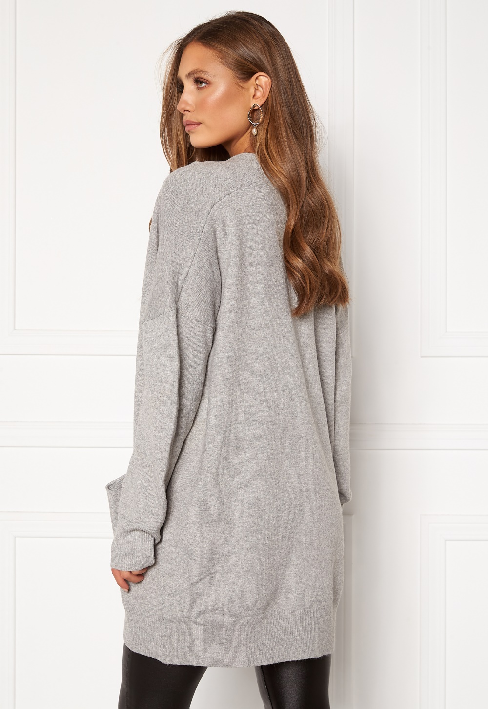 ICHI Alpa Cardigan Grey melange - Bubbleroom