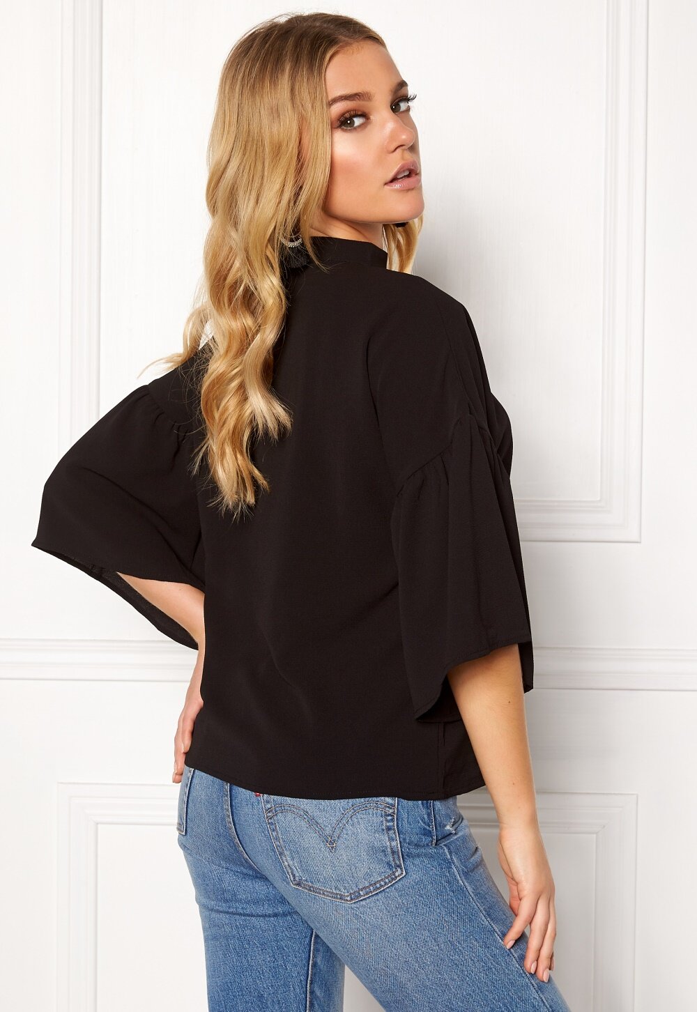 Rut & Circle Elin Blouse Black - Bubbleroom