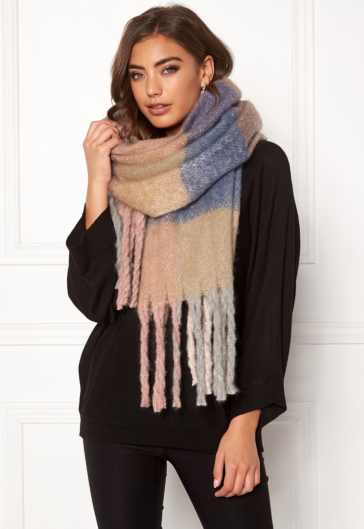 ONLY Froukje Weaved Scarf Cerulean - Bubbleroom