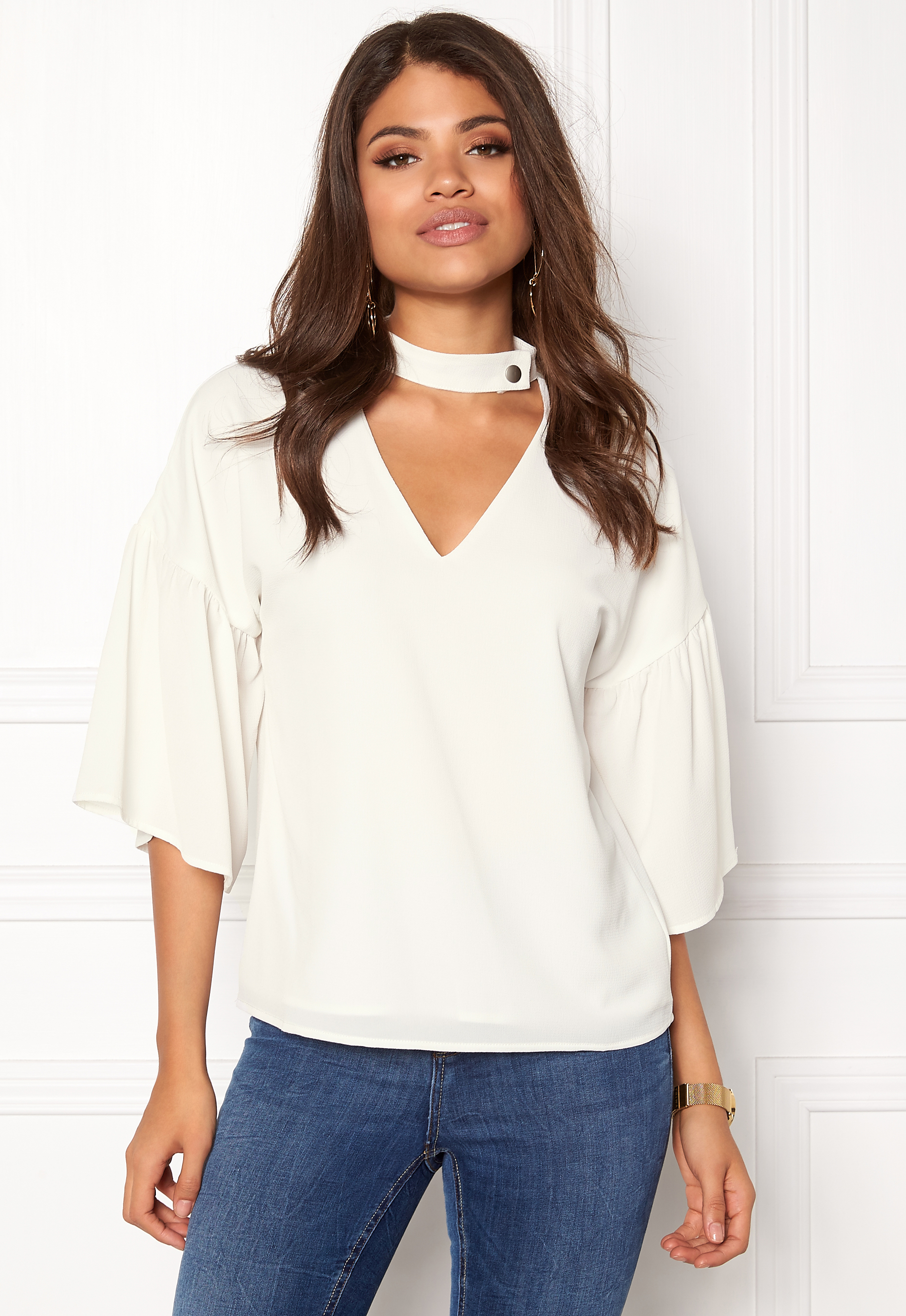Rut & Circle Elin Blouse Cream - Bubbleroom