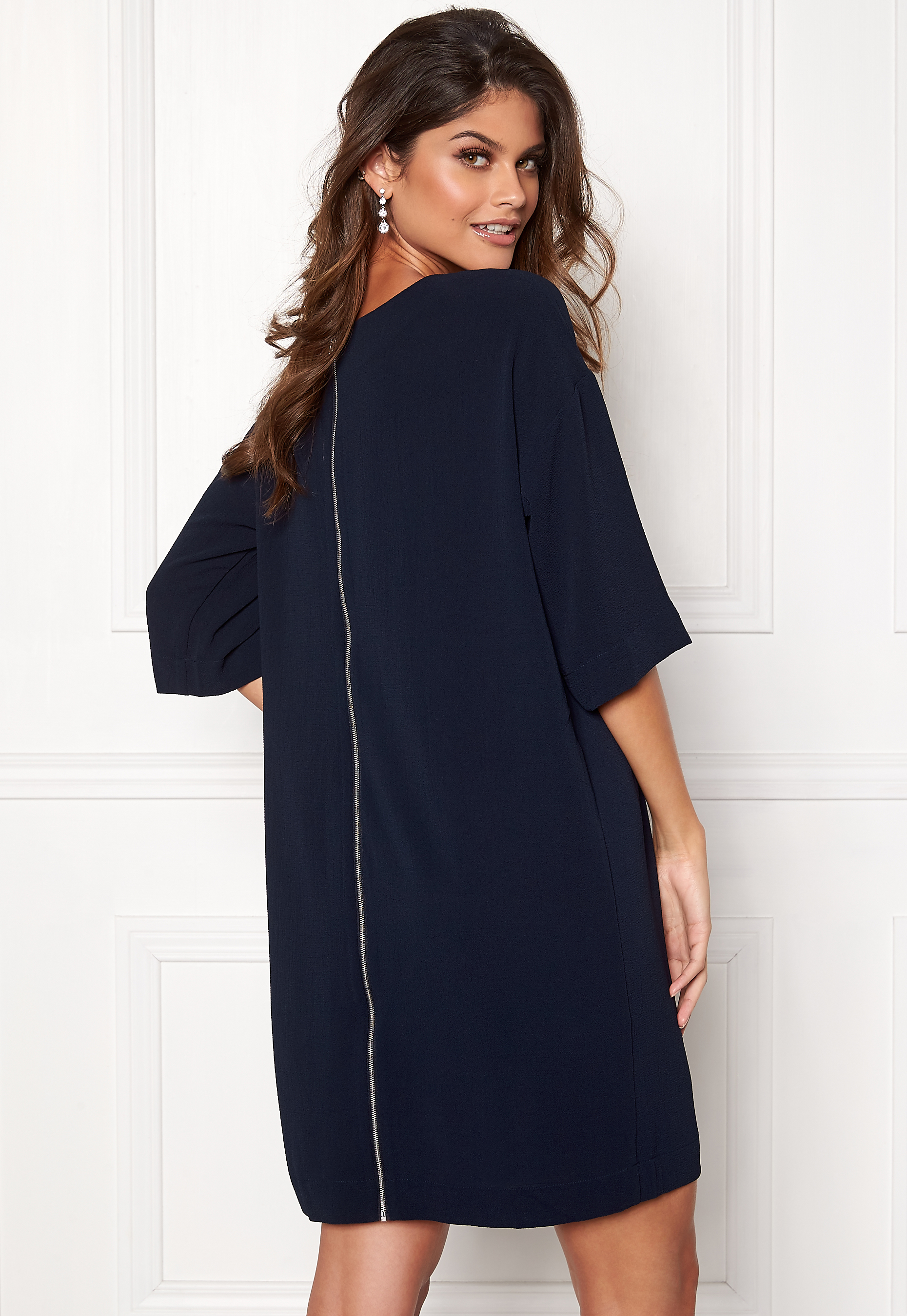 Rut & Circle Isabelle Dress Dk Navy - Bubbleroom